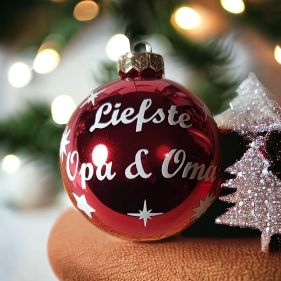 Kerstbal met naam – Origineel-kado.nl